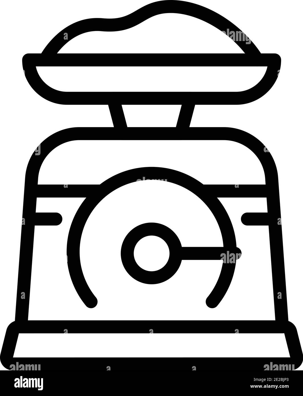 Kitchen scales icon. Outline kitchen scales vector icon for web design ...