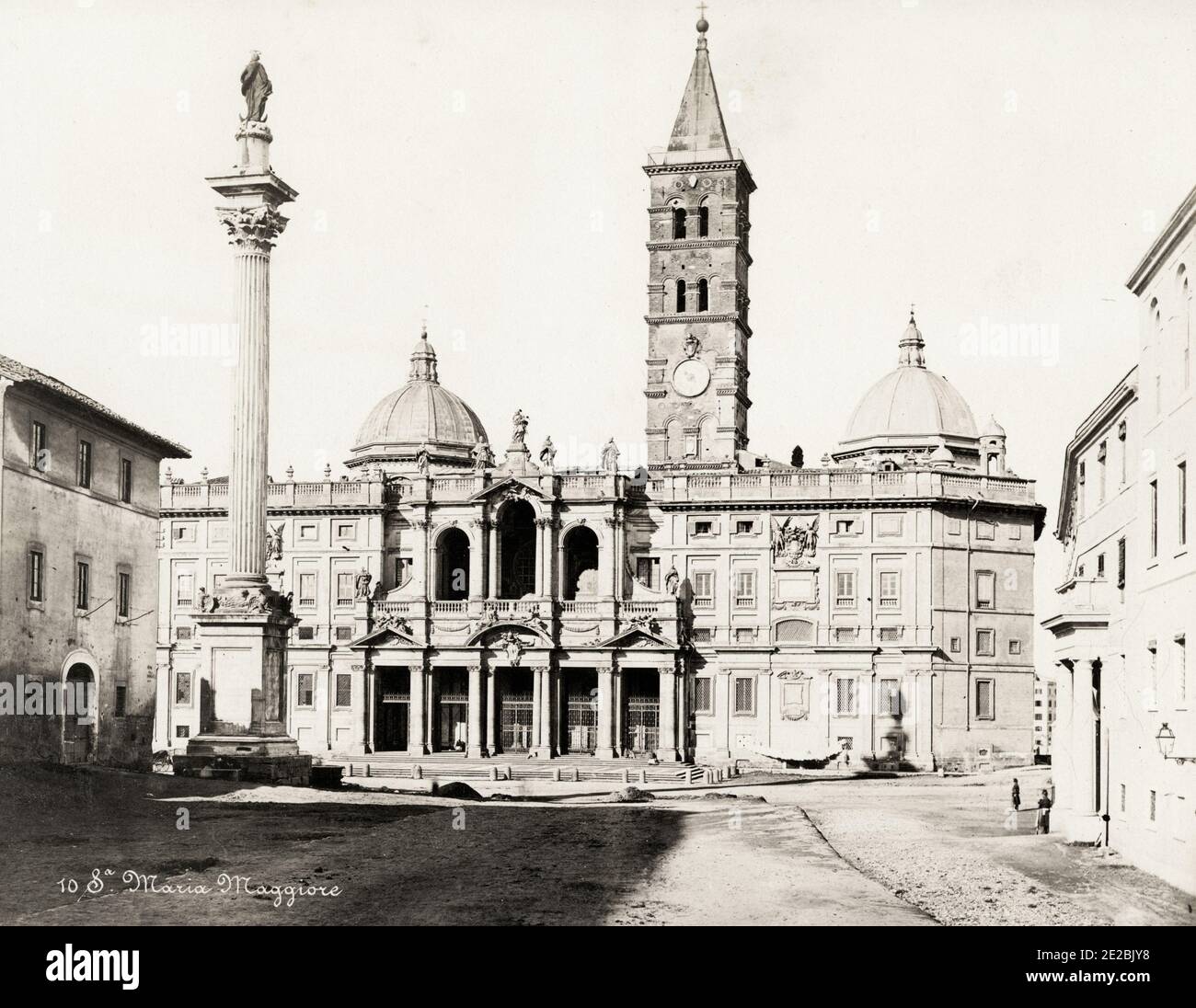 19th century vintage photograph: Santa Maria Maggiore. The Basilica of ...