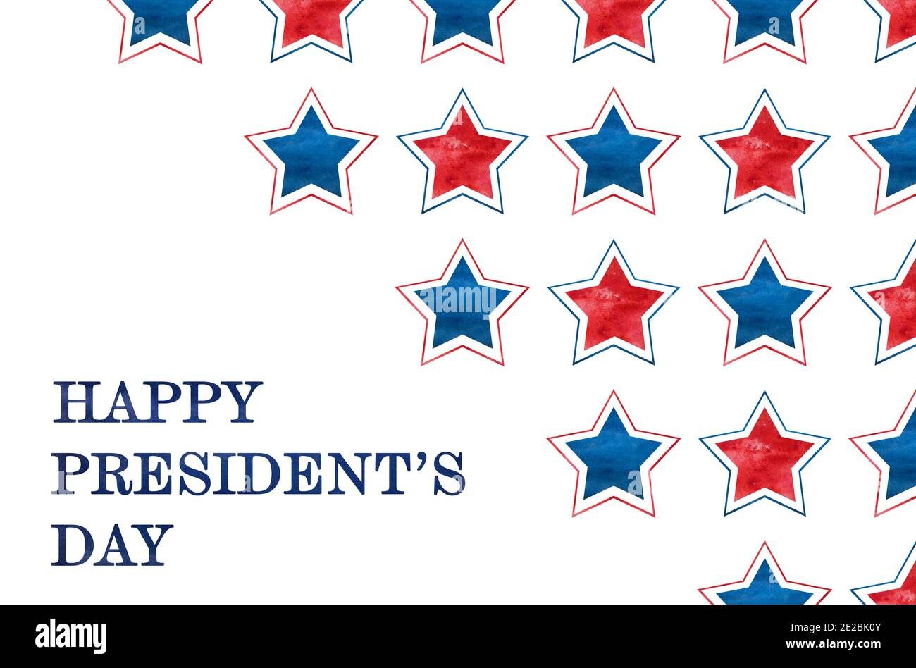 Happy Presidents' Day. Congratulatory inscription for the holiday ...