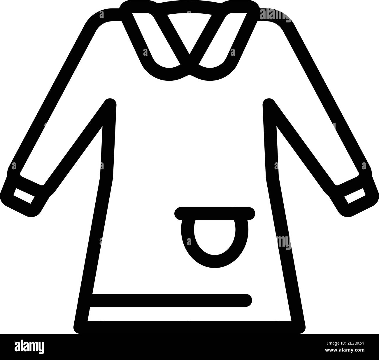 School uniform dress icon. Outline school uniform dress vector icon for ...