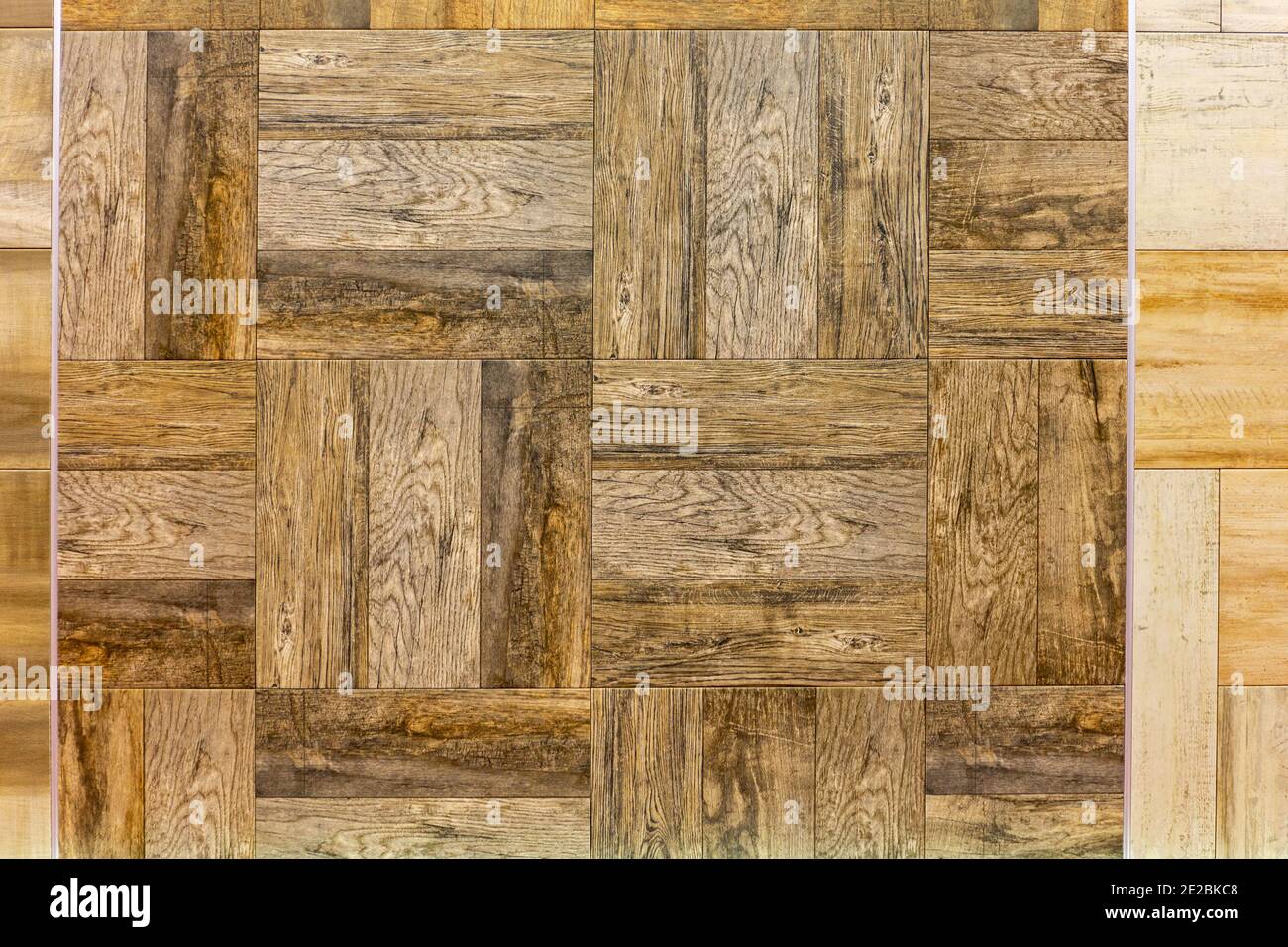 Wooden Parquet Floor Small Tiles Background Texture Stock Photo - Alamy