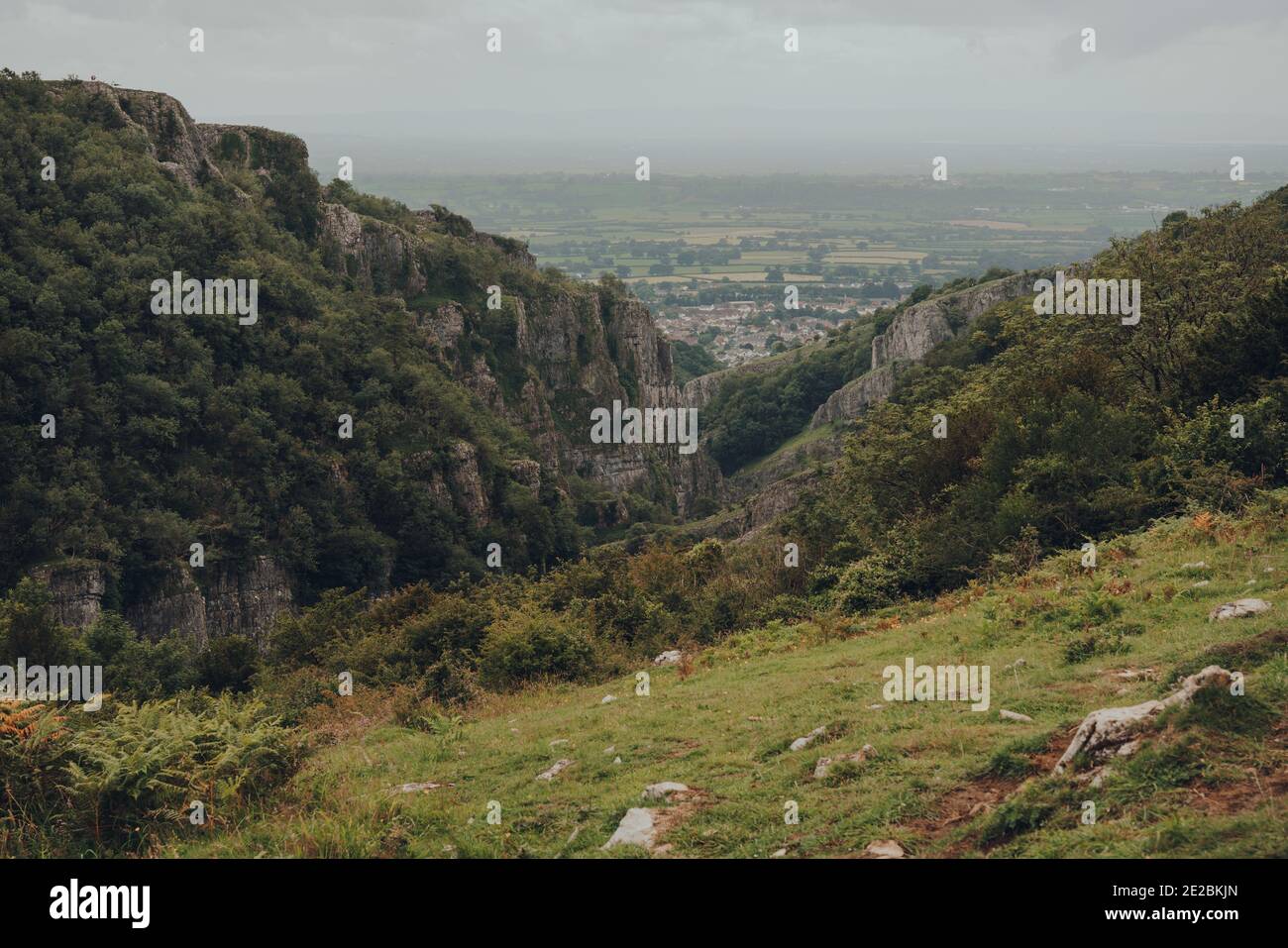Cheddar gorge view village hi-res stock photography and images - Alamy