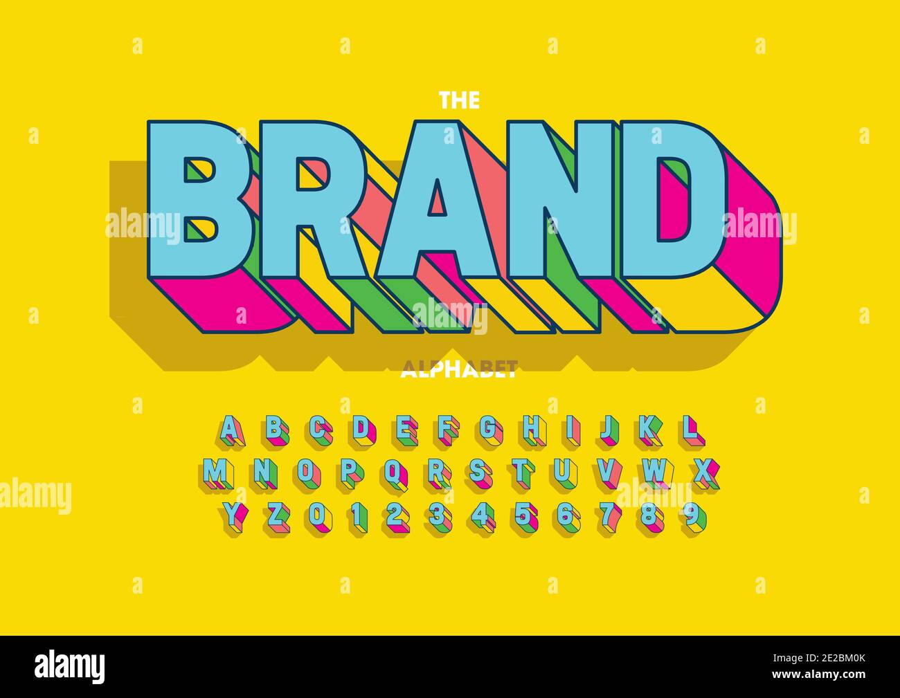 Vector of stylized alphabet and font Stock Vector Image & Art - Alamy