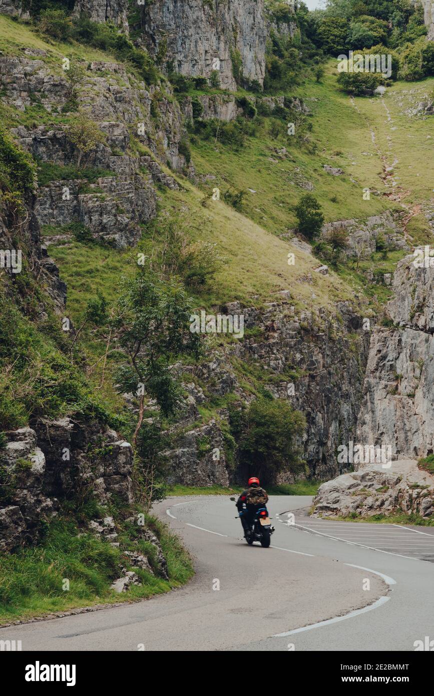 Motorbike in cheddar gorge somerset hi-res stock photography and images ...