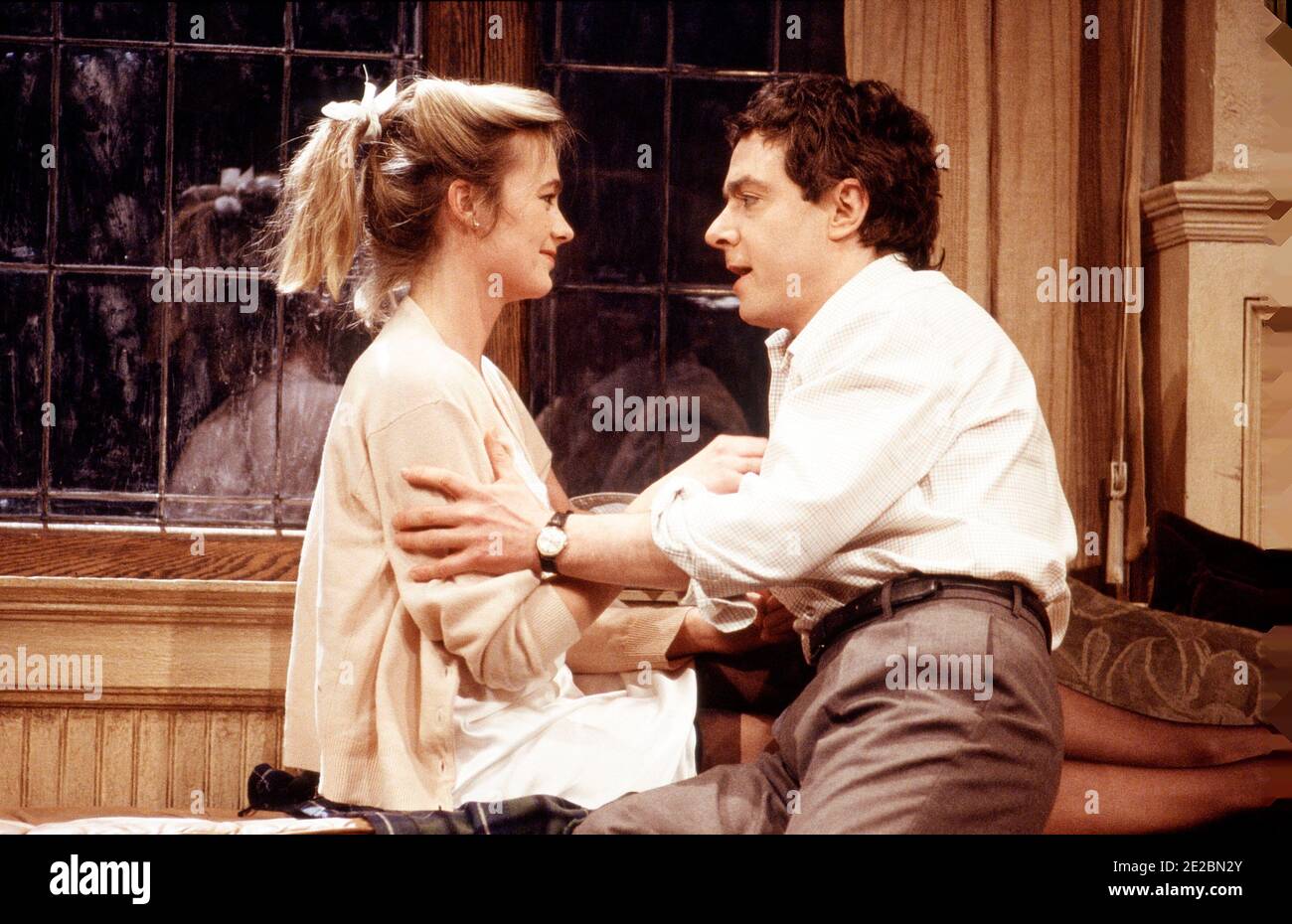 Sarah Berger (Marigold), John Sessions (Stuart) in THE COMMON PURSUIT ...