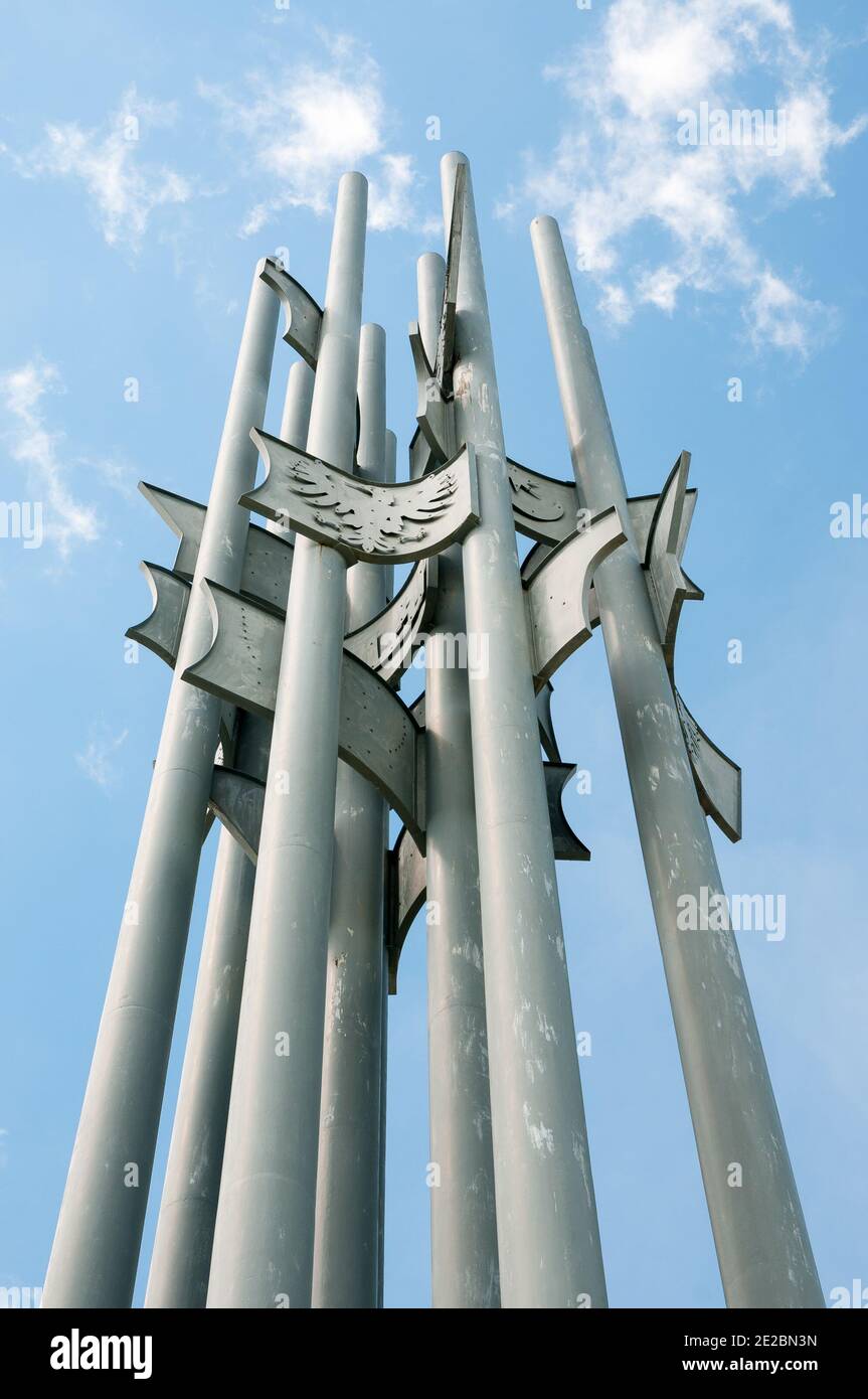 monument to the Battle of Grunwald (1410), Grunwald, Poland Stock Photo ...