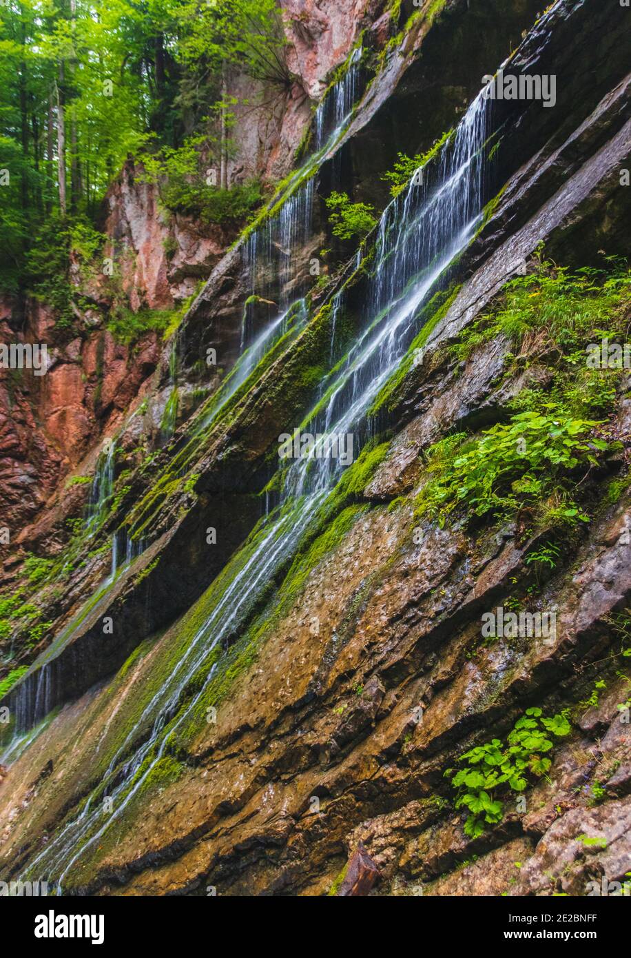 Wimbachklamm cave klamm, green, water, flow, raising strom, water ...
