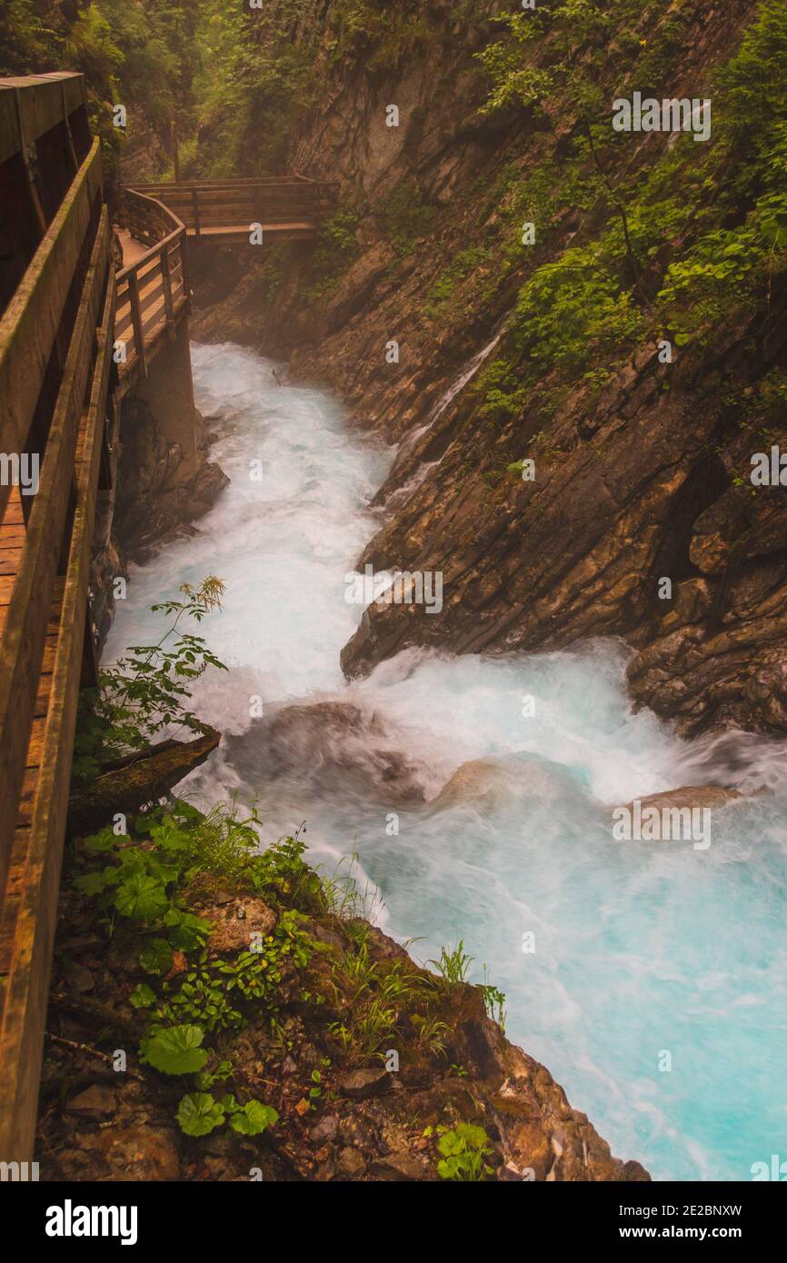 Wimbachklamm cave klamm, green, water, flow, raising strom, water ...