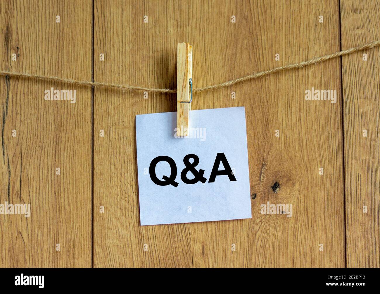 Questions and answers symbol. White paper. Words 'Q and A, Questions ...