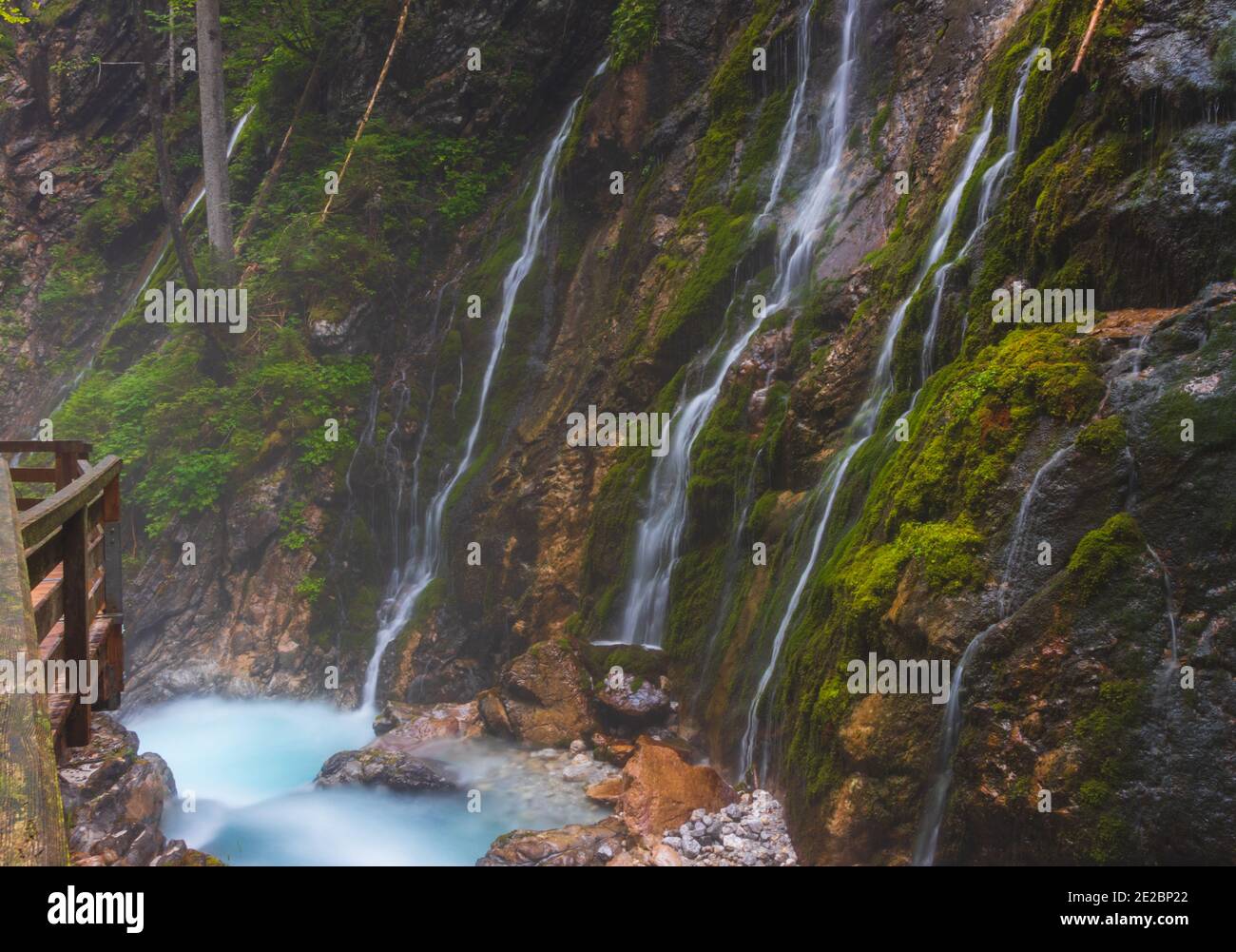 Wimbachklamm cave klamm, green, water, flow, raising strom, water ...