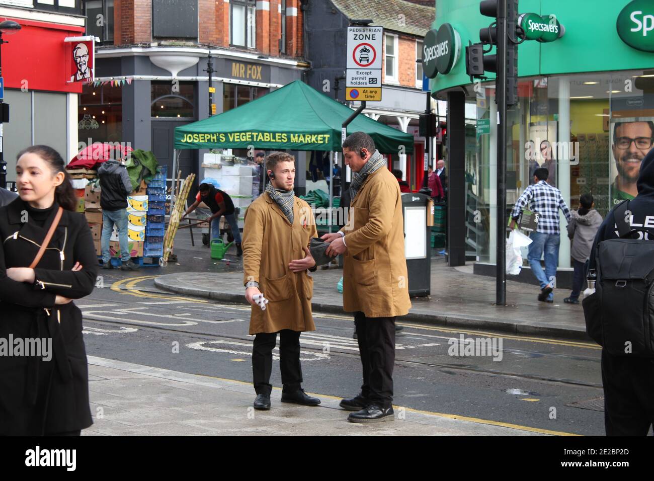 Banksy, London, UK - Oct 2019: shop windows at Banksy street artist's ...