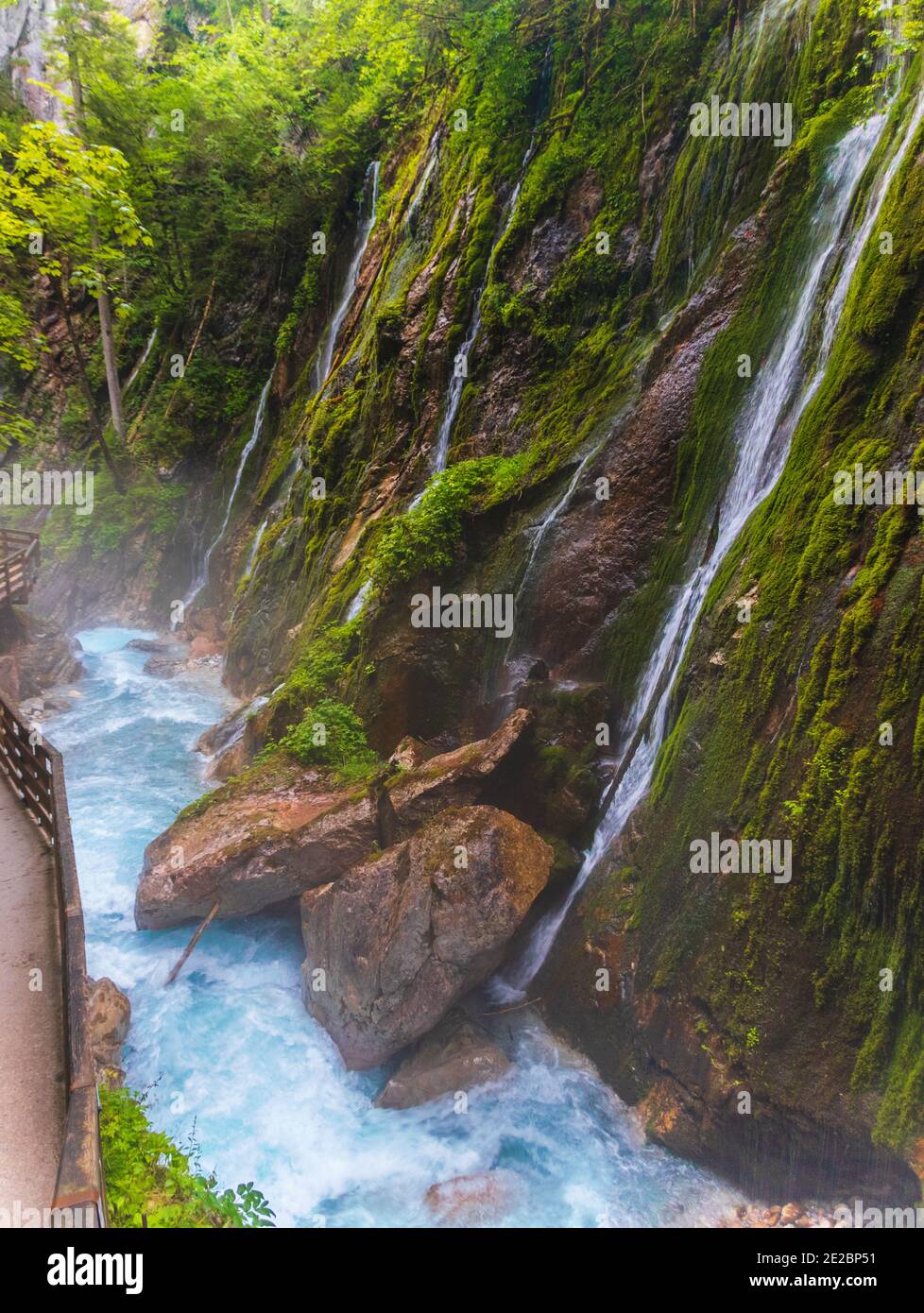 Wimbachklamm cave klamm, green, water, flow, raising strom, water ...