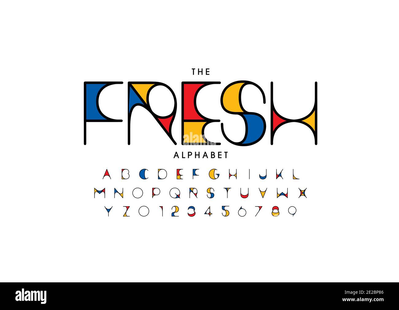 Vector of stylized alphabet and font Stock Vector Image & Art - Alamy