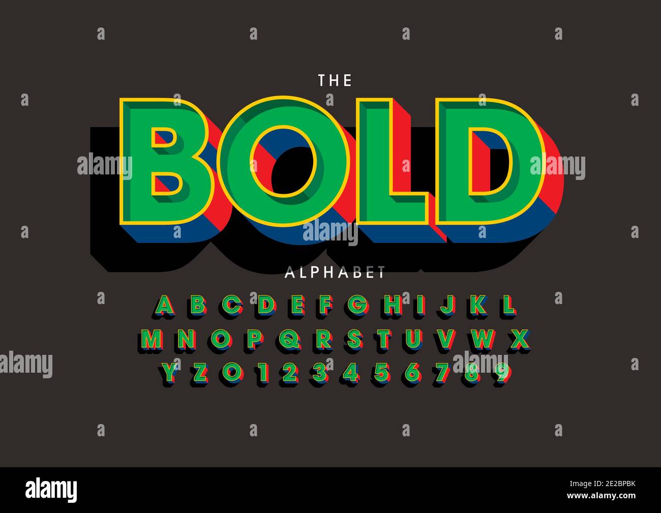 Vector of stylized alphabet and font Stock Vector Image & Art - Alamy