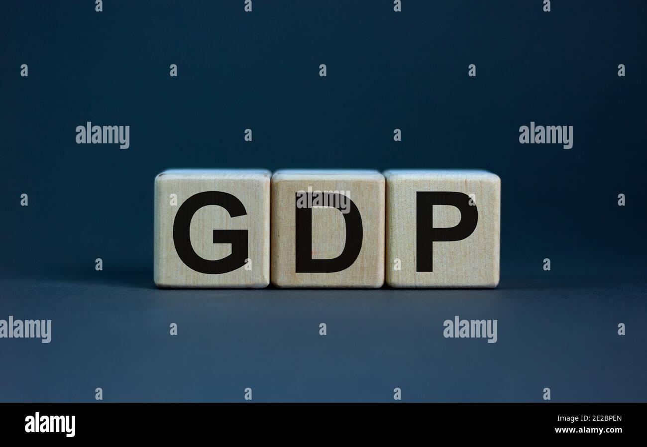 GDP, gross domestic product symbol. Concept word 'GDP, gross domestic ...