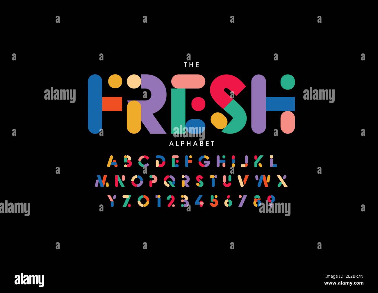 Vector of stylized alphabet and font Stock Vector Image & Art - Alamy