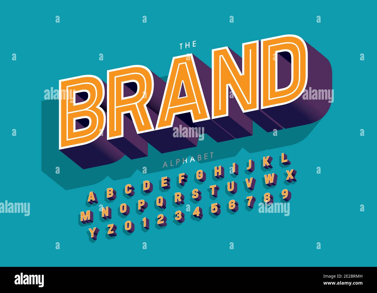 Vector of stylized alphabet and font Stock Vector Image & Art - Alamy