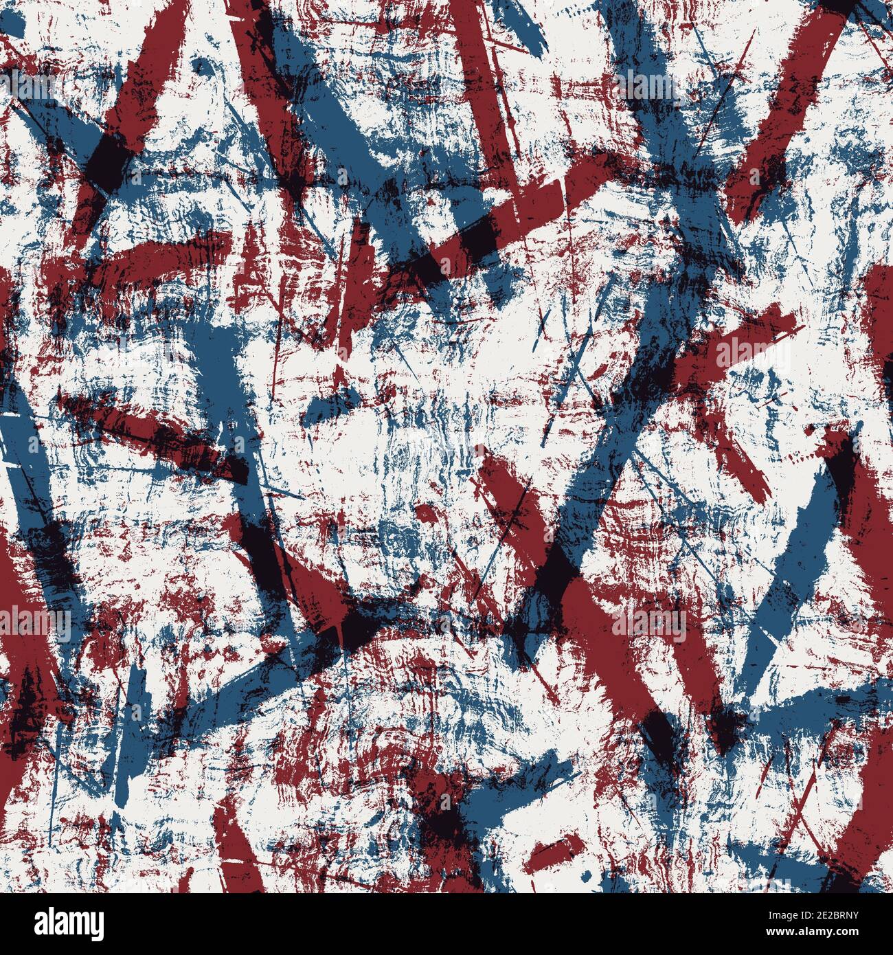 Seamless abstract pattern in red blue black white Stock Photo - Alamy