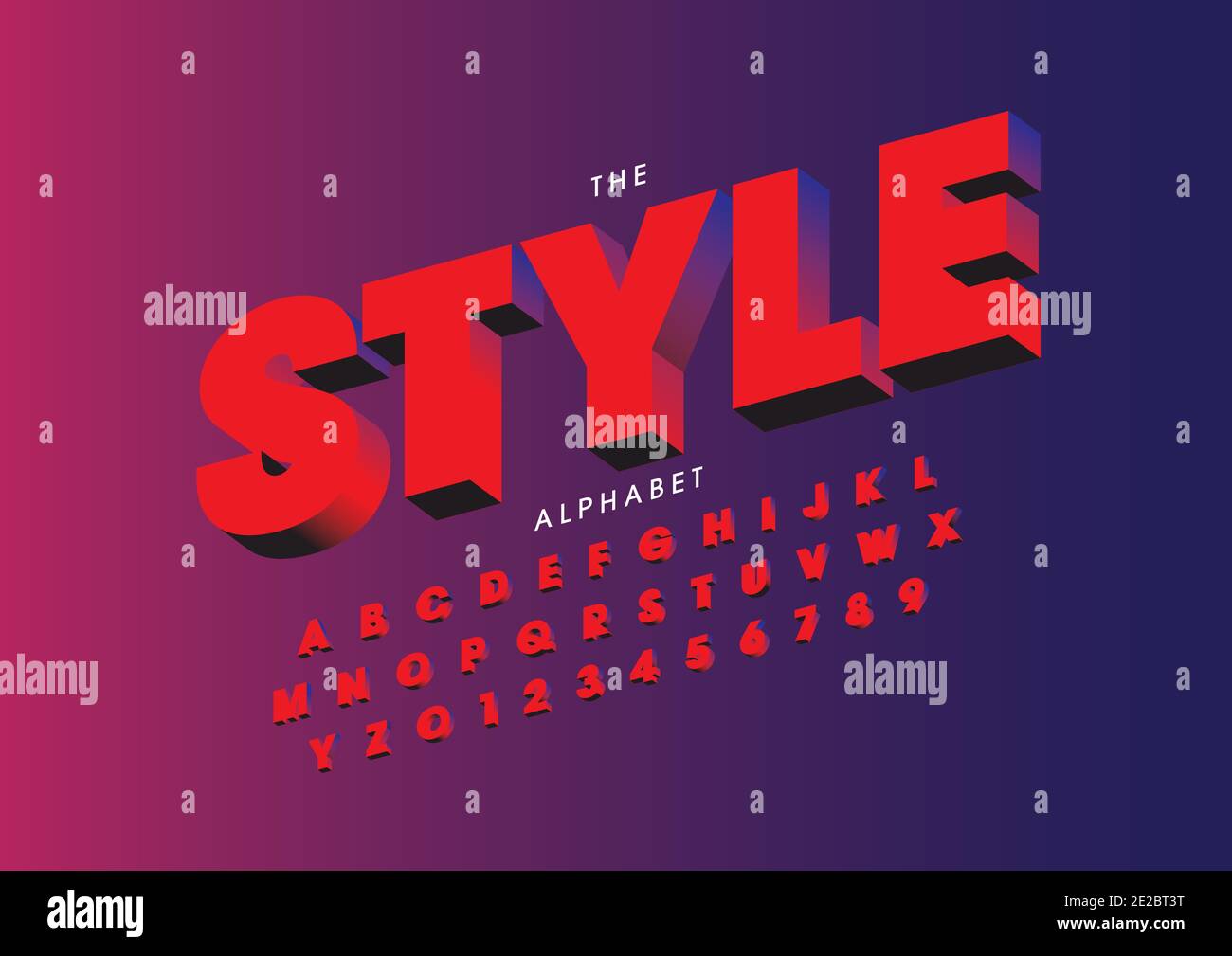 Vector of stylized alphabet and font Stock Vector Image & Art - Alamy