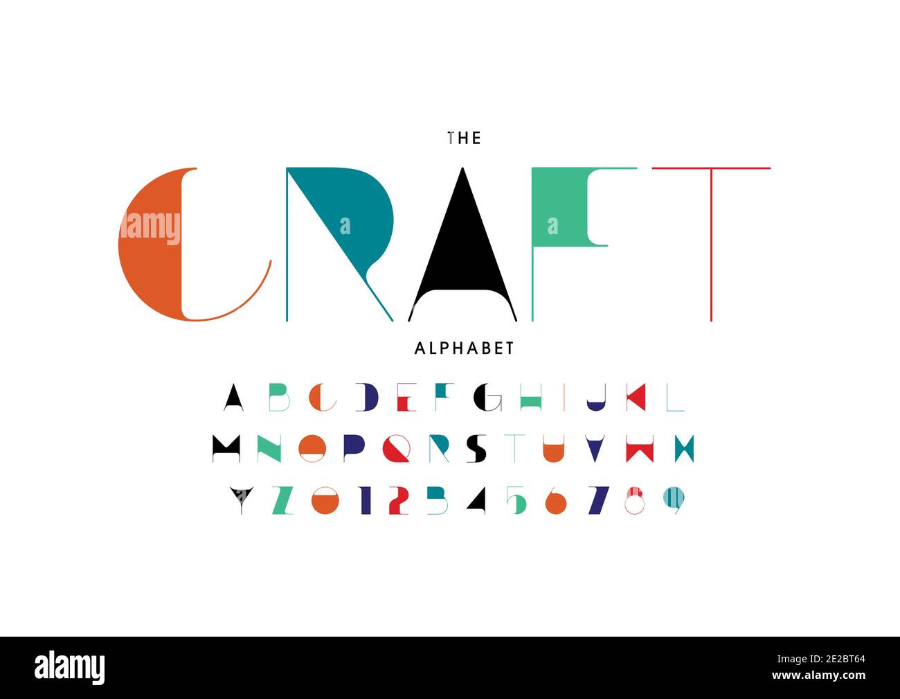 Vector of stylized alphabet and font Stock Vector Image & Art - Alamy