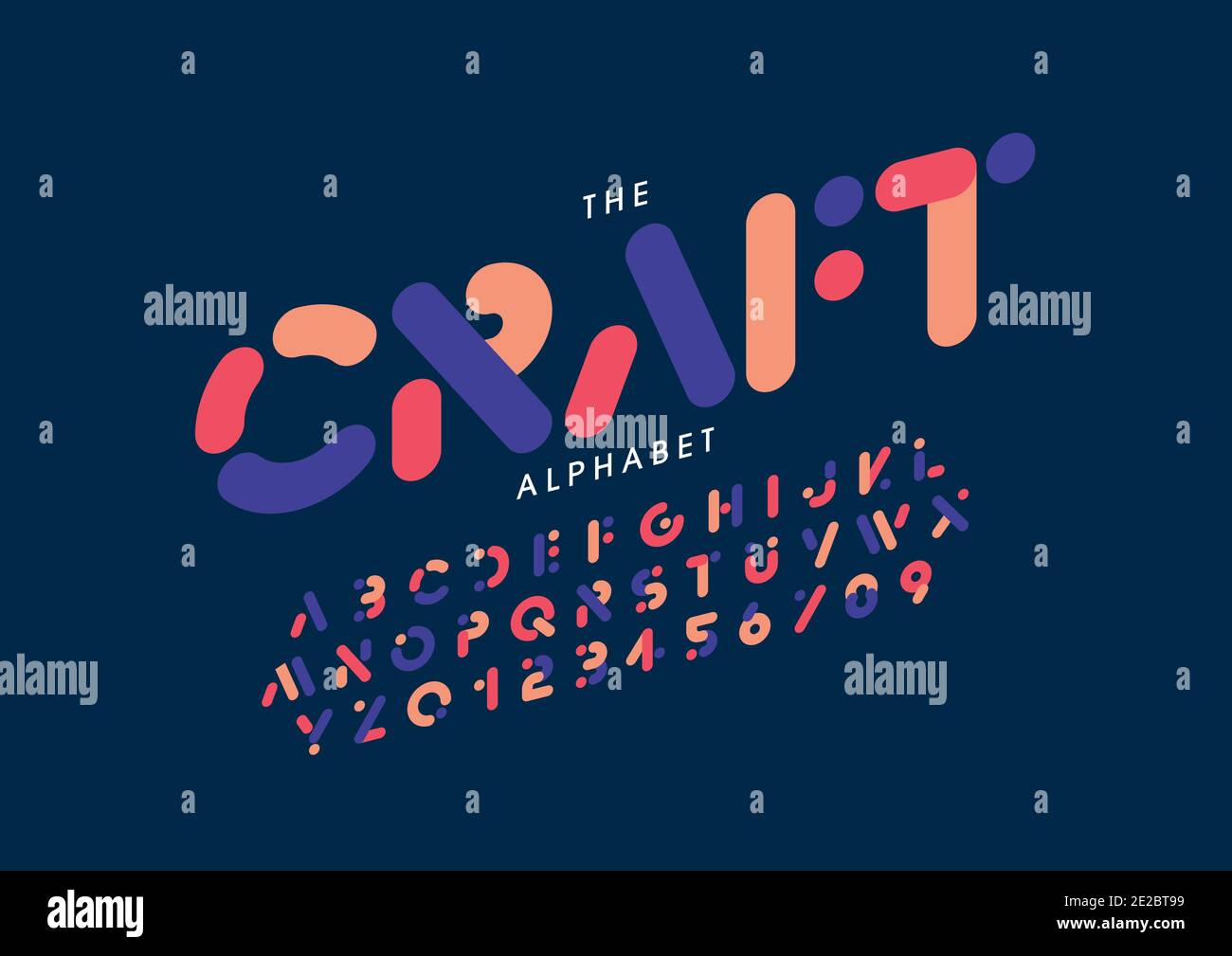 Vector of stylized alphabet and font Stock Vector Image & Art - Alamy
