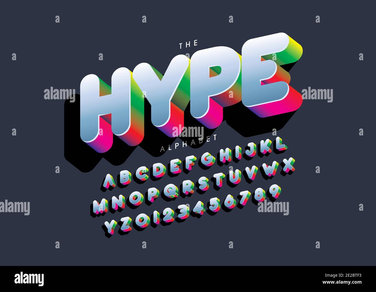 Vector of stylized alphabet and font Stock Vector Image & Art - Alamy