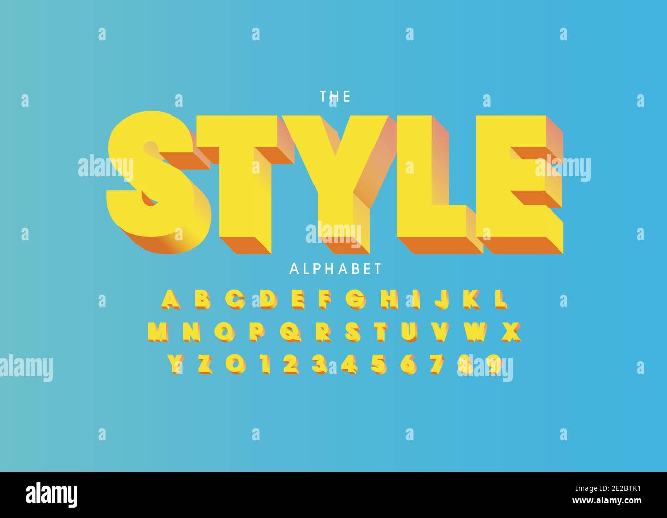 Vector of stylized alphabet and font Stock Vector Image & Art - Alamy