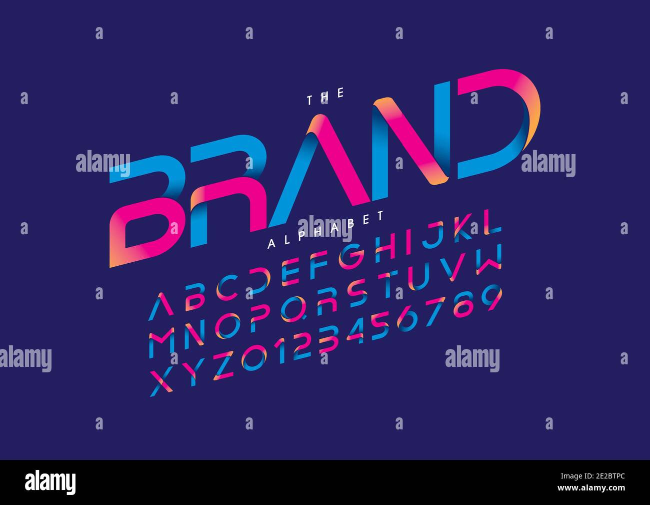 Vector of stylized alphabet and font Stock Vector Image & Art - Alamy