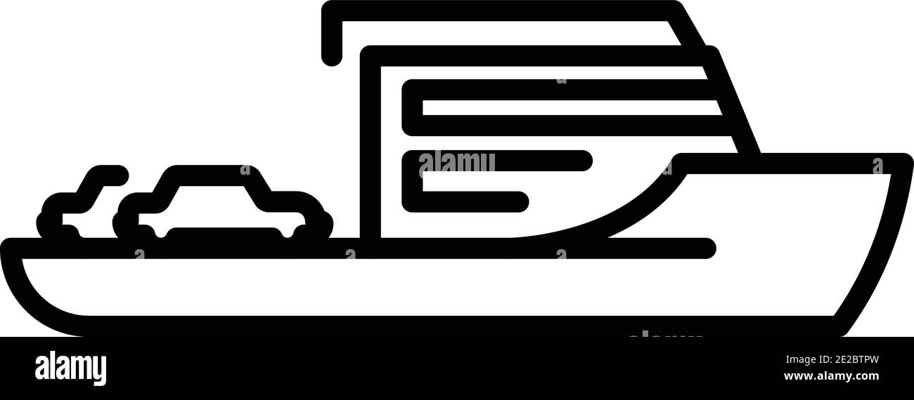 Modern tanker icon. Outline modern tanker vector icon for web design ...