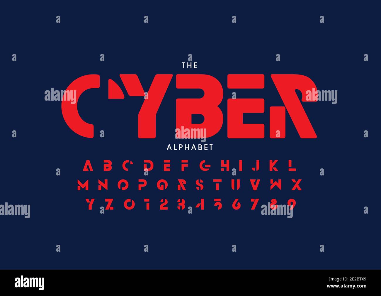 Vector of stylized alphabet and font Stock Vector Image & Art - Alamy