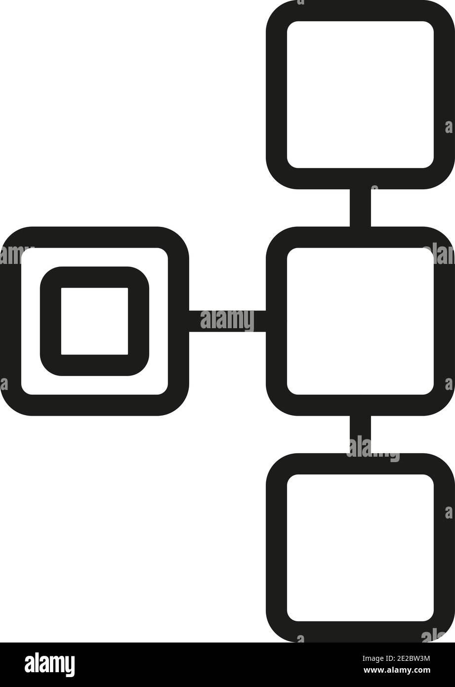 Hierarchy structure icon. Outline hierarchy structure vector icon for ... Hierarchy structure icon. Outline hierarchy structure vector icon for ...