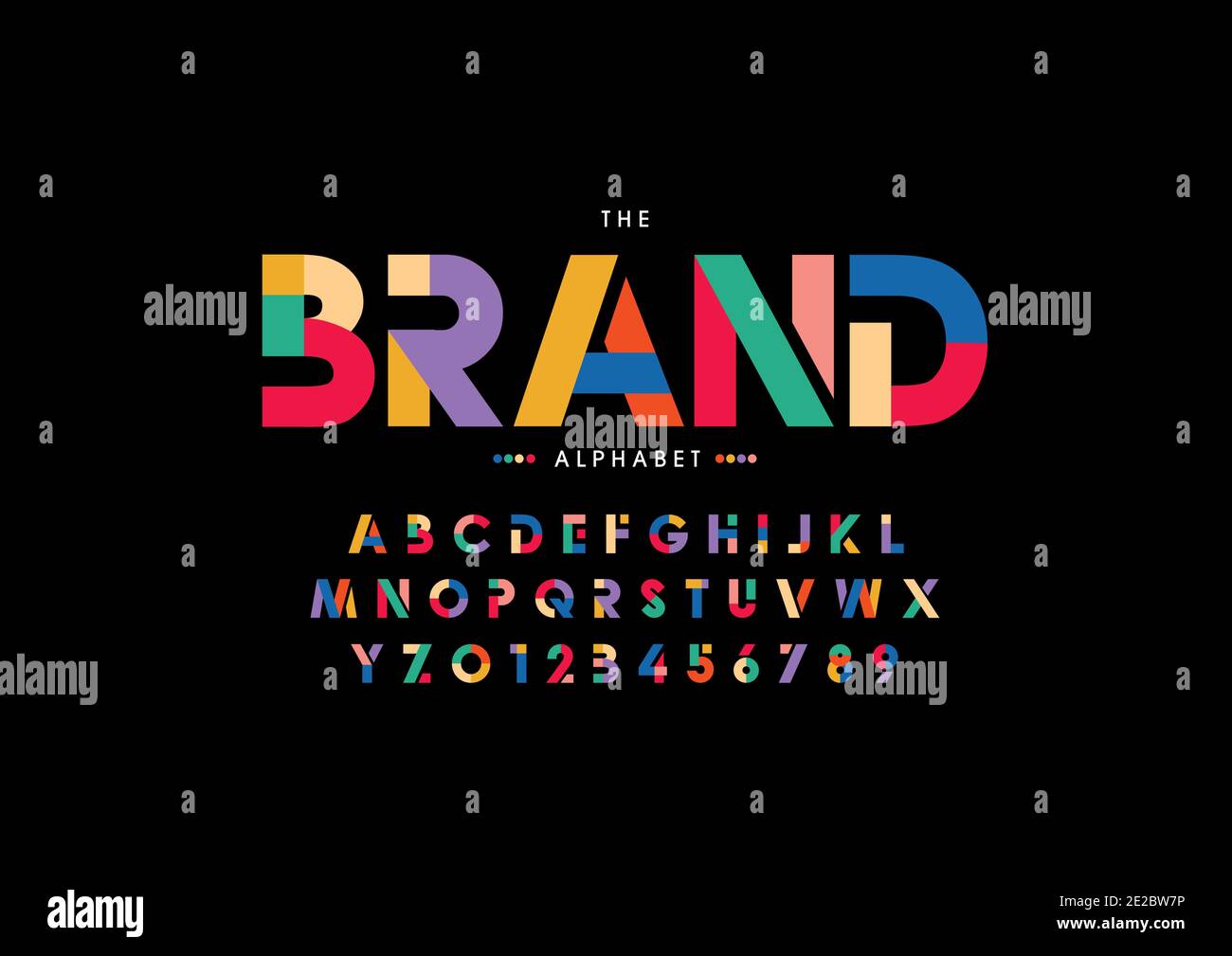 Vector of stylized alphabet and font Stock Vector Image & Art - Alamy