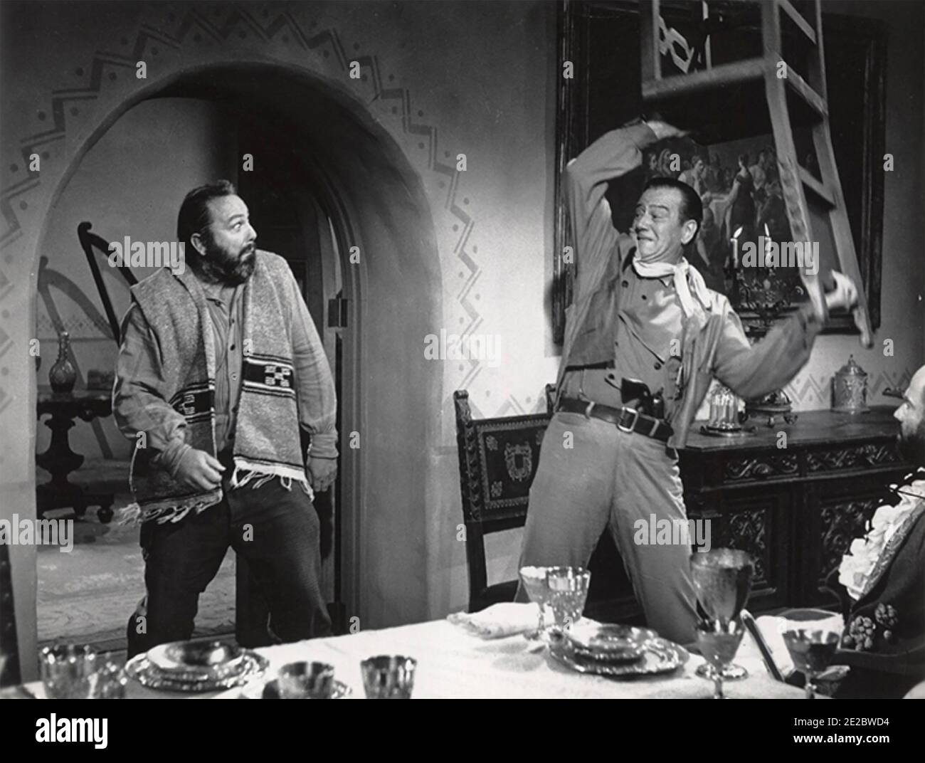 THE COMANCHEROS 1961 20th Century Fox film with John Wayne at right ...