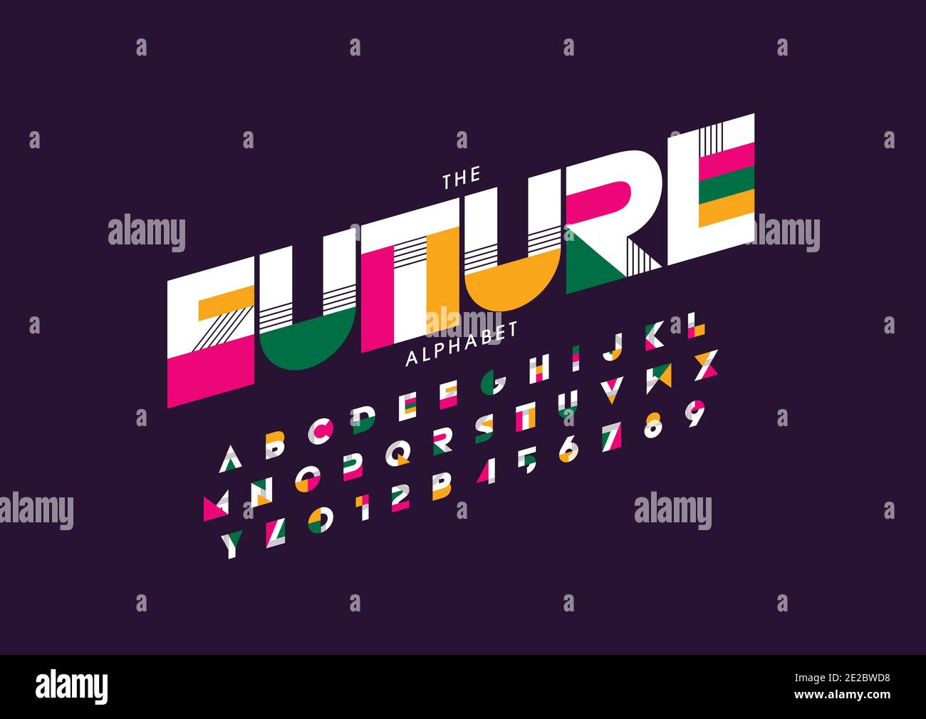 Vector of stylized alphabet and font Stock Vector Image & Art - Alamy