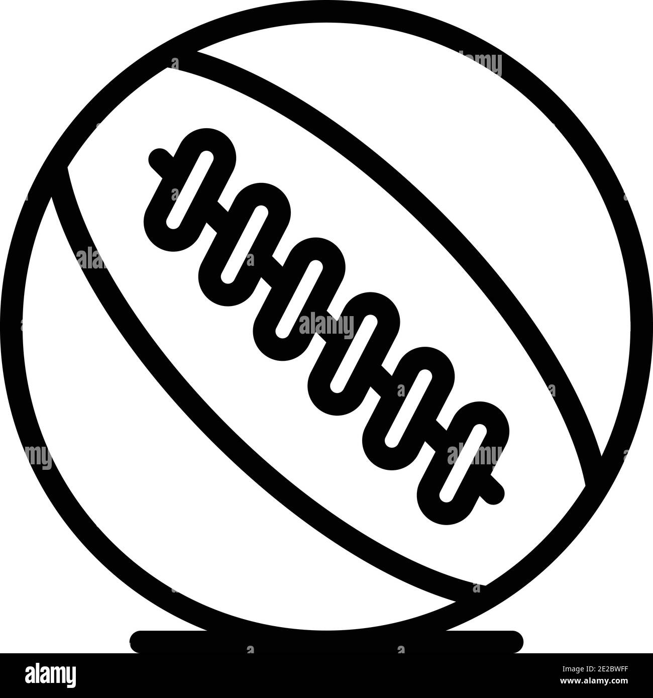 Sport ball icon. Outline sport ball vector icon for web design isolated ...