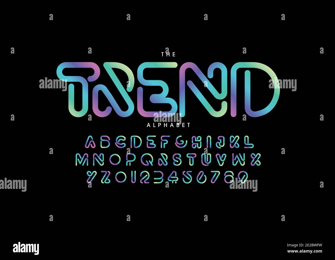 Vector of stylized alphabet and font Stock Vector Image & Art - Alamy
