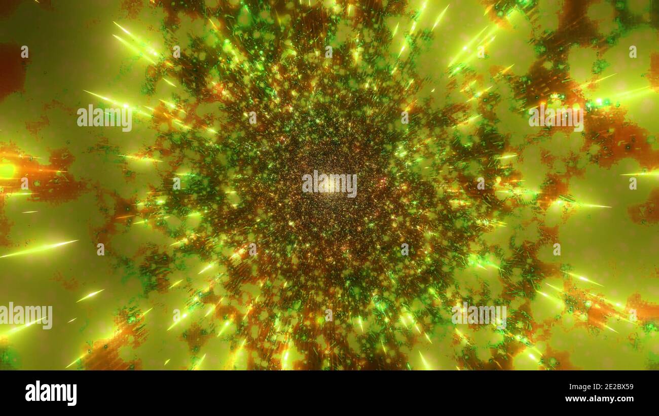 Color changing space galaxy concept 3d illustration background ...