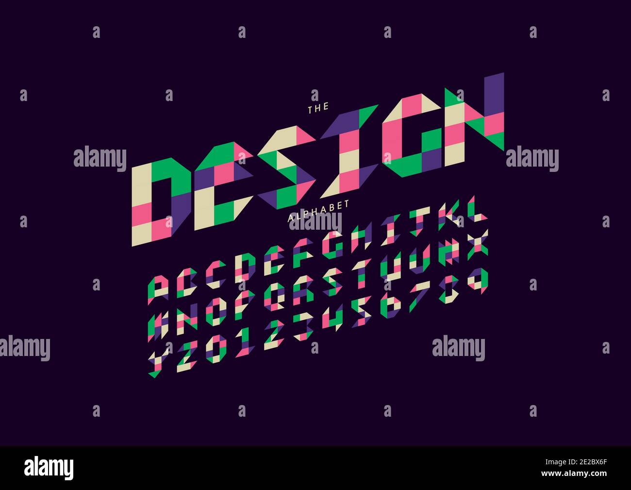 Vector of stylized alphabet and font Stock Vector Image & Art - Alamy