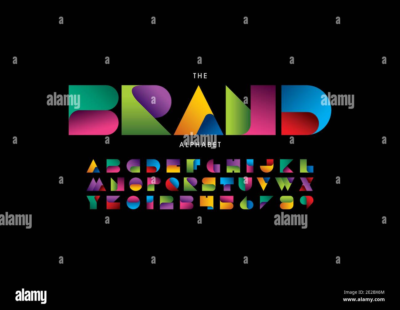 Vector of stylized alphabet and font Stock Vector Image & Art - Alamy