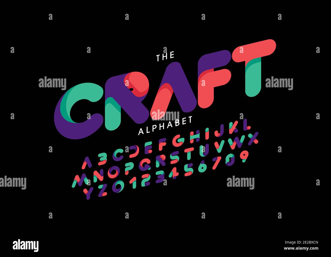 Vector of stylized alphabet and font Stock Vector Image & Art - Alamy