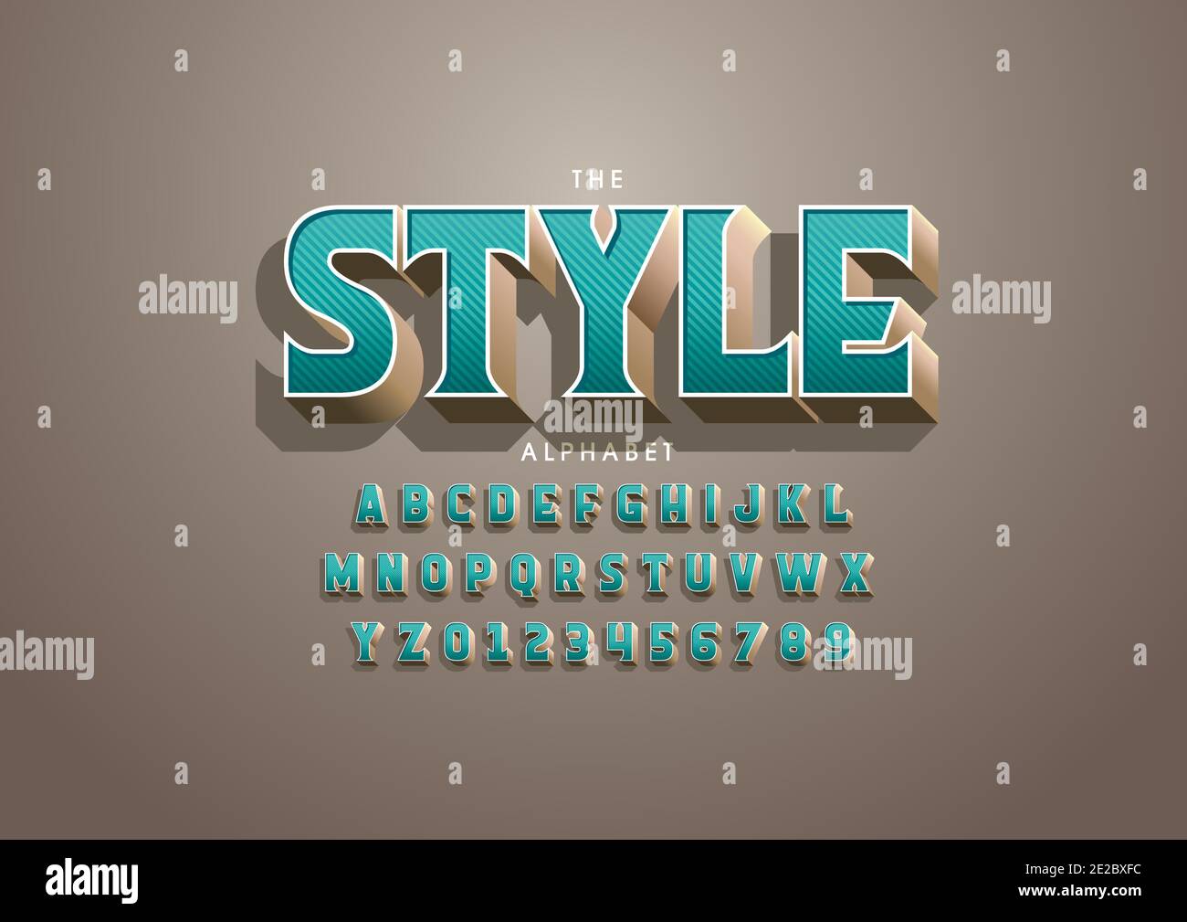 Vector of stylized alphabet and font Stock Vector Image & Art - Alamy