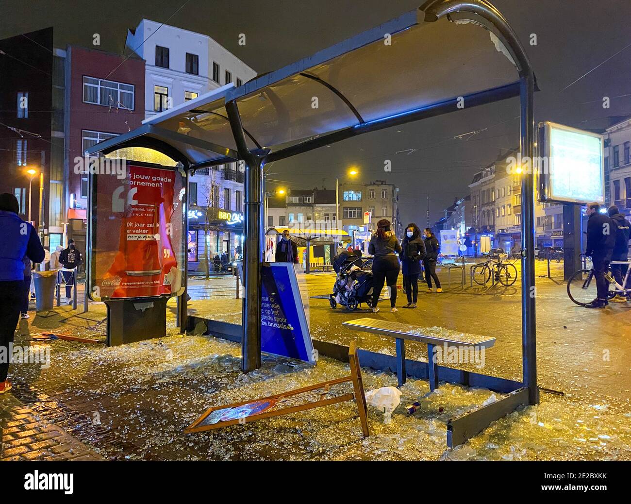 Damaged bus stop hi-res stock photography and images - Alamy