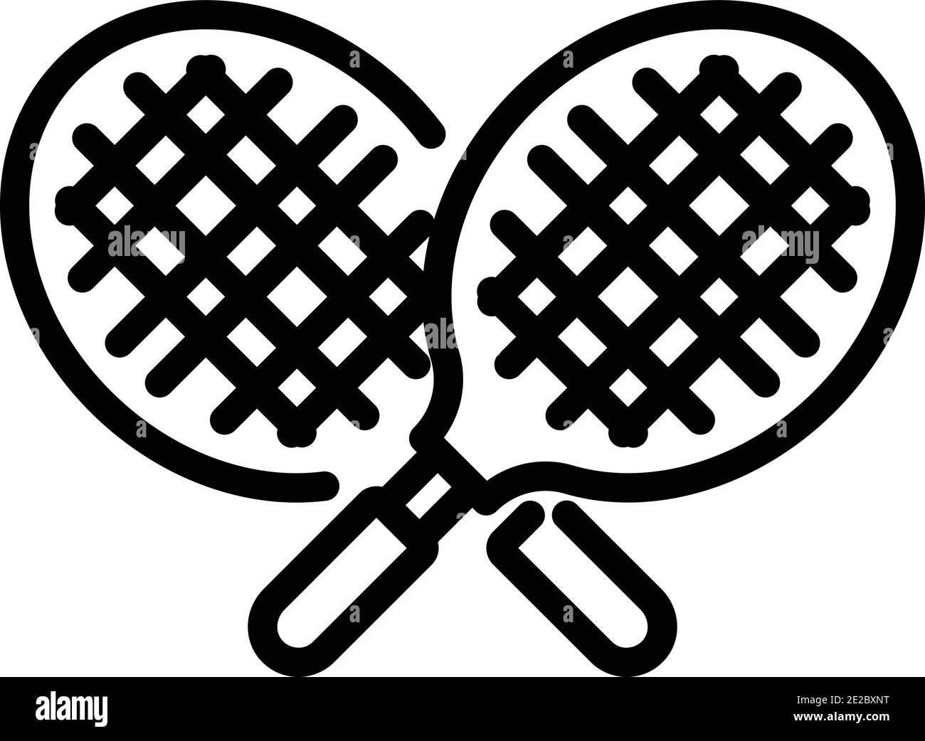 Tennis racket icon. Outline tennis racket vector icon for web design ...