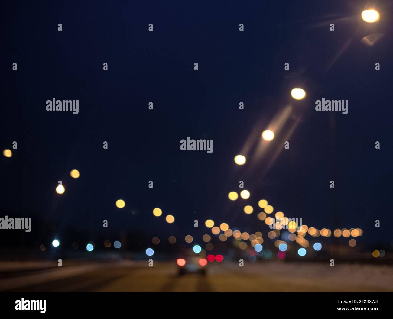 Defocused car traffic on road hi-res stock photography and images - Alamy