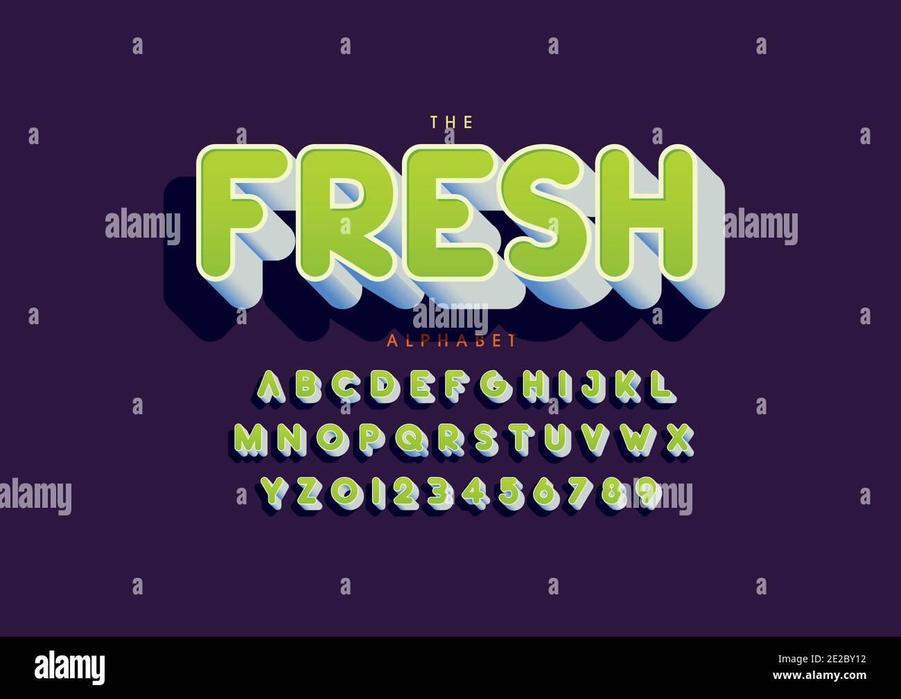 Vector of stylized alphabet and font Stock Vector Image & Art - Alamy