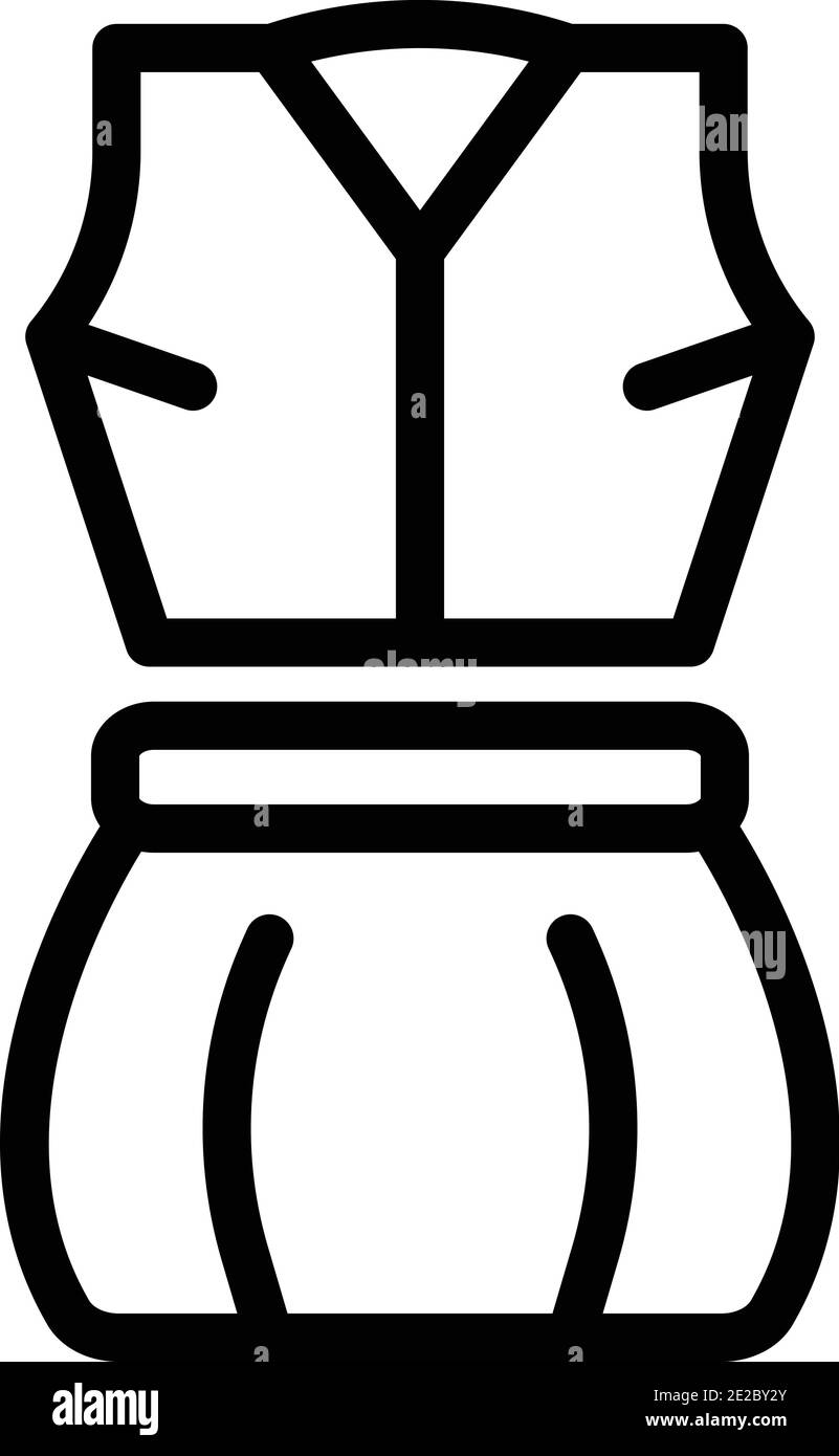 School clothes icon. Outline school clothes vector icon for web design ...