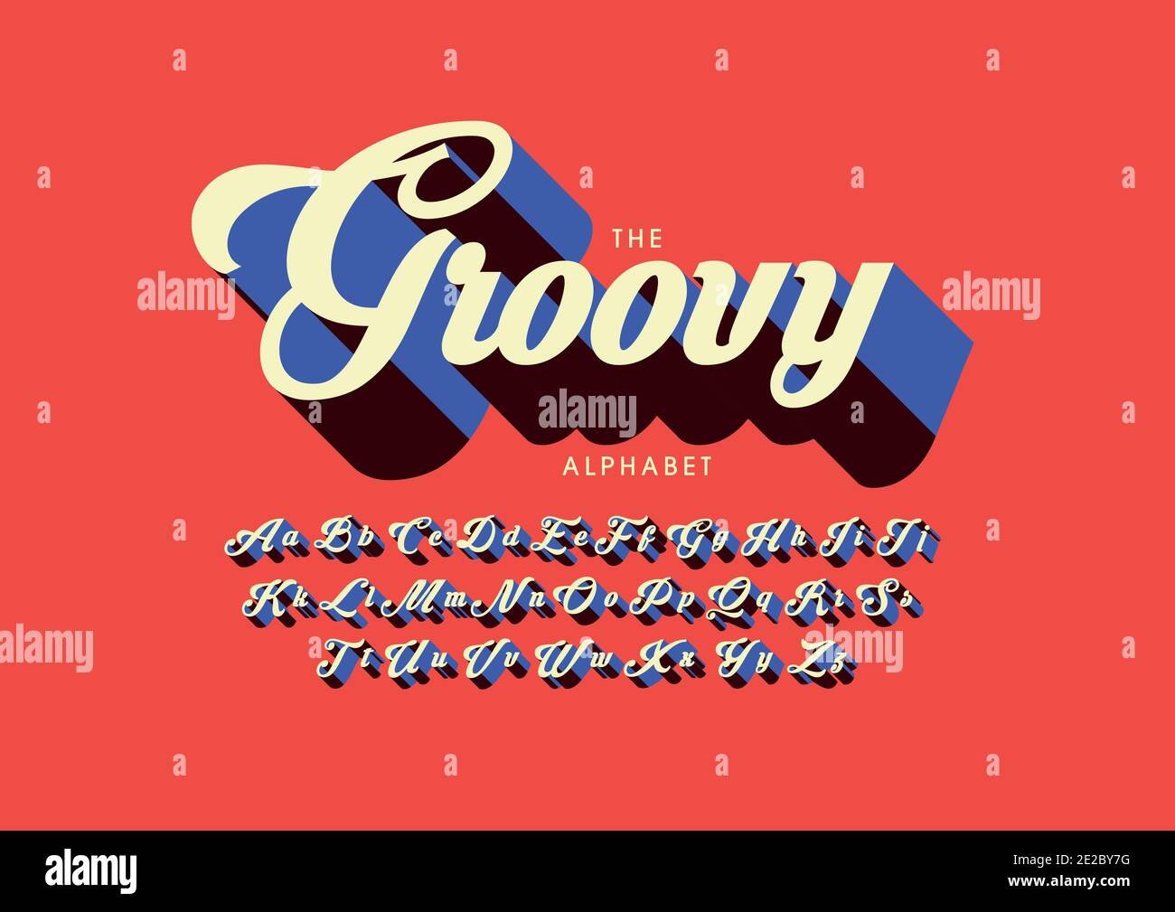 Vector of stylized alphabet and font Stock Vector Image & Art - Alamy