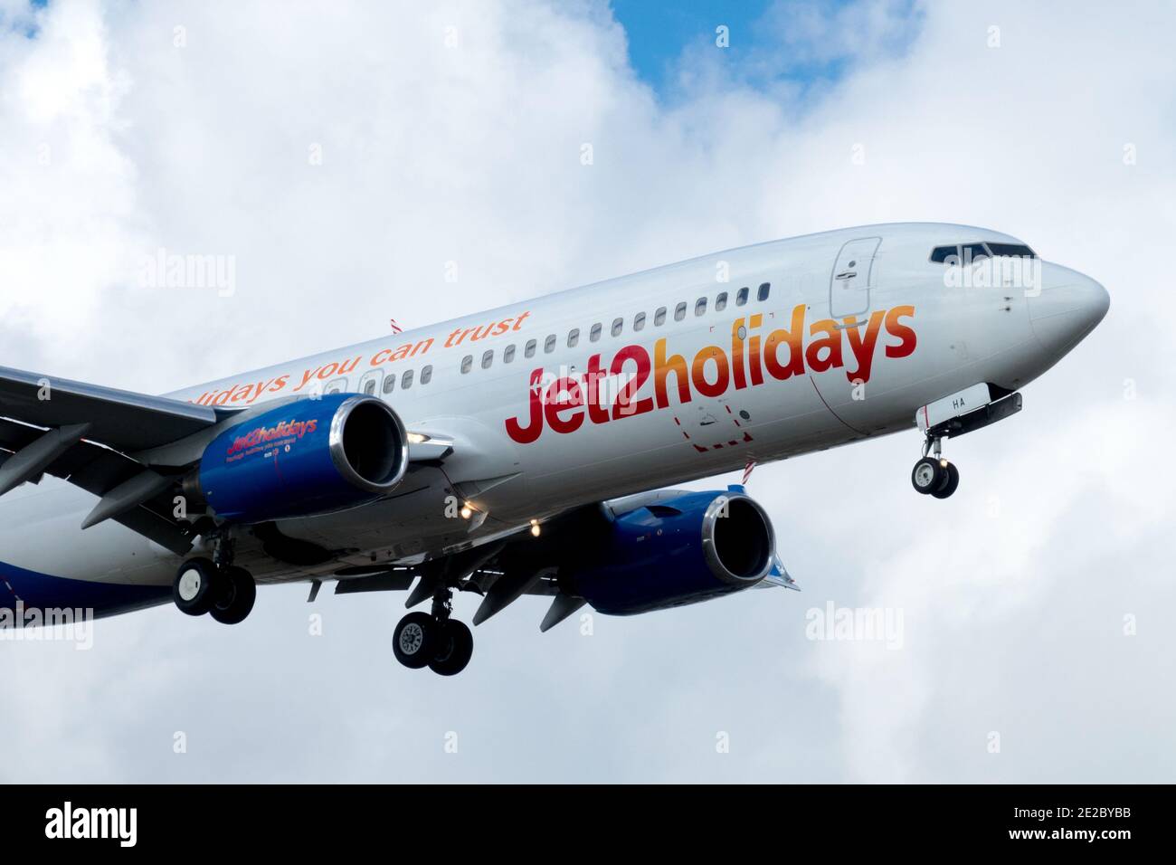 JET2 plane landing Stock Photo - Alamy