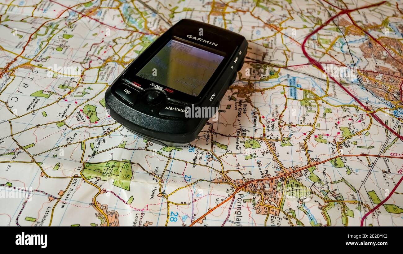 Norwich norfolk map hi-res stock photography and images - Alamy