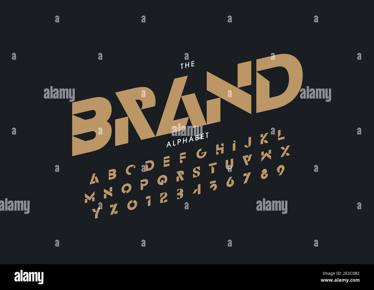 Vector of stylized alphabet and font Stock Vector Image & Art - Alamy